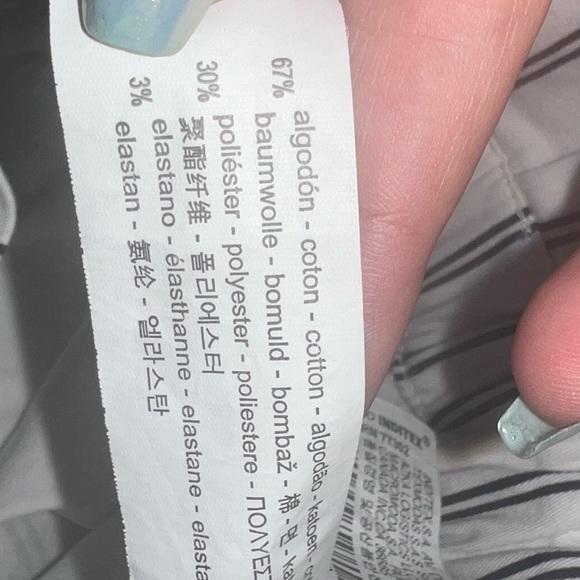 Zara | Shorts | Nwot Zara Trf Collection Pinstripe Paper Bag ...